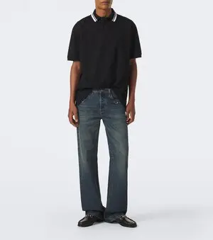 Gucci Gg Cotton-blend Piqué Polo Shirt