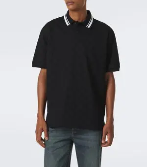 Gucci Gg Cotton-blend Piqué Polo Shirt