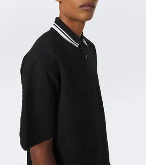 Gucci Gg Cotton-blend Piqué Polo Shirt