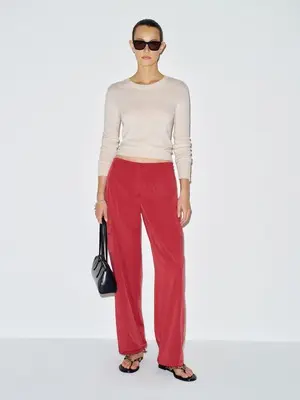 REFORMATION Sawyer Cargo Pant - Red