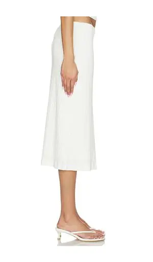 Lacoste Pointelle Knit Midi Skirt