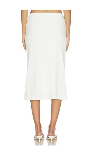 Lacoste Pointelle Knit Midi Skirt