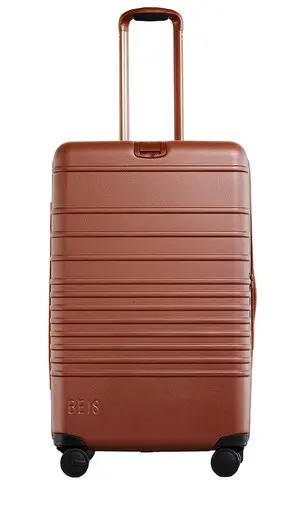 BEIS The Medium Check-in Roller In Brown - Maple