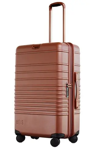 BEIS The Medium Check-in Roller In Brown - Maple