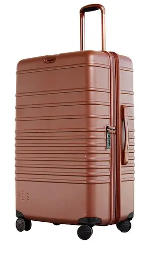 BEIS The Large Check-in Roller In Brown - Maple