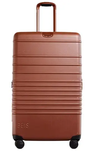BEIS The Large Check-in Roller In Brown - Maple