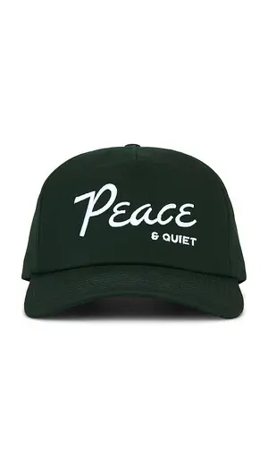 MUSEUM OF PEACE & QUIET 5-panel Twill Cap With Embroidered Logo - Forest