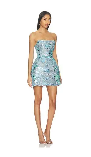 BRONX BANCO Sequin Maraya Strapless Mini Dress