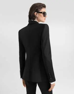 Dolce & Gabbana Turlington Single-breasted Jacket In Bi-stretch Twill