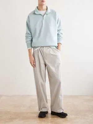 On Logo-embroidered Organic Cotton-blend Half-zip Sweatshirt