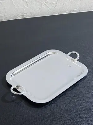 Christofle Vertigo -plated Tray - Silver