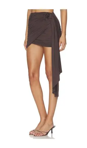 MAYGEL CORONEL Calma Skirt In Habano