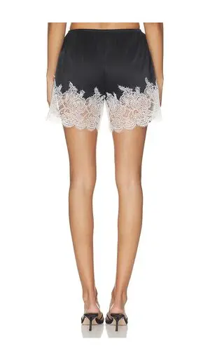Delfi Silk Blend Lace Trim Shorts