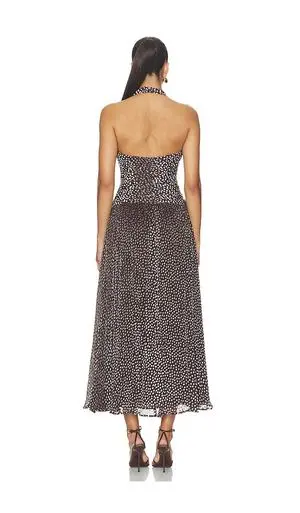 Cult Gaia Clara Halter Neck Maxi Dress