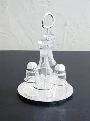 Christofle Vertigo -plated Cruet Set - Silver
