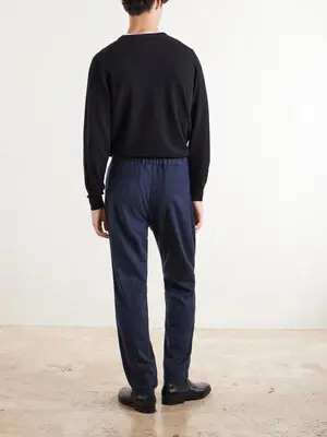 Herno Mélange Flannel Straight-leg Trousers