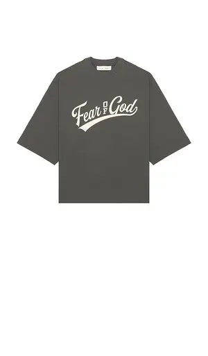 Fear Of God Merch Tee In Black - Iron Grey