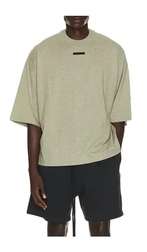 Fear Of God Merch Tee In Green - Seal Heather