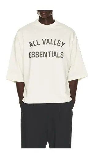 Fear Of God Merch Tee In White - Ivory