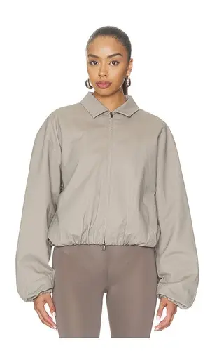 Fear Of God Full Zip Work Jacket In Grey