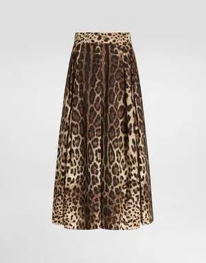Dolce & Gabbana Leo- Poplin Skirt - Print