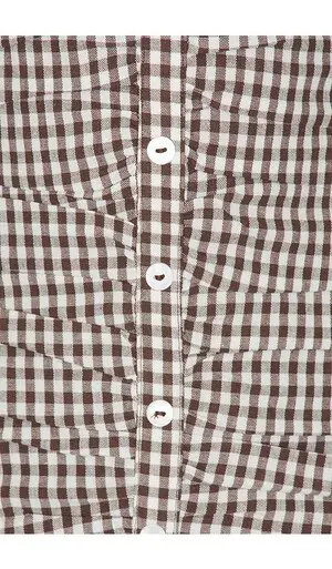 Astr The Label Jeliany Gingham Check Ruched Mini Dress