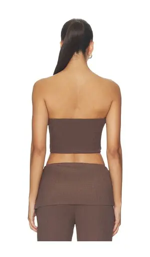 Astr The Label Anoka Top In Brown