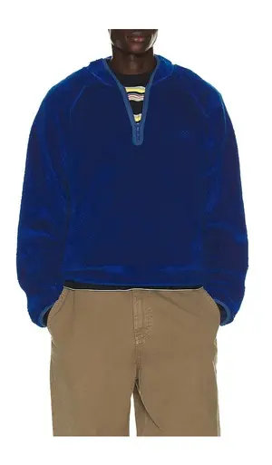 MAISON MARGIELA Half Zip Lightweight Fleece Sweatshirt