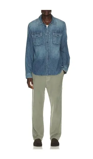 Citizens Of Humanity Pull On Relaxed Fit Twill Pants - Fatigue