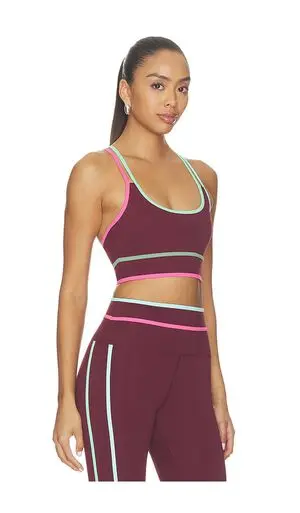 Beach Riot Anari Sports Bra In Wine