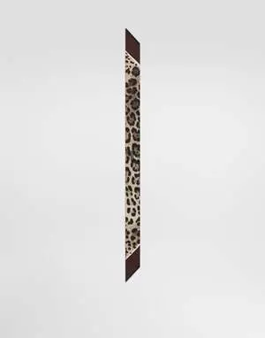 Dolce & Gabbana Leo-print Silk Twill Bandeau