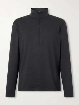 Lululemon Slim-fit Recycled Stretch-jersey Half-zip Sweatshirt