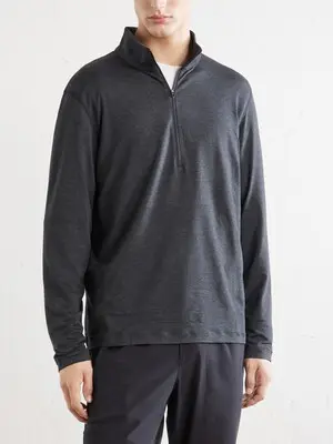 Lululemon Slim-fit Recycled Stretch-jersey Half-zip Sweatshirt