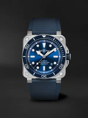 BELL & ROSS Br 03 Diver Automatic Stainless Steel Watch - Blue