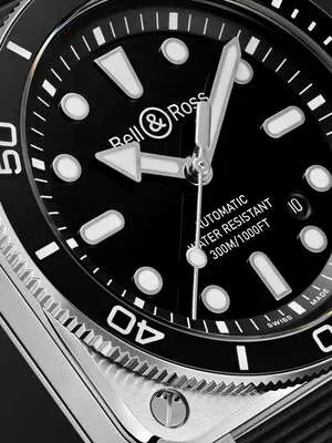 BELL & ROSS Br-03 Diver Automatic Stainless Steel Watch, Ref. Br03a-d-bl-st/srb