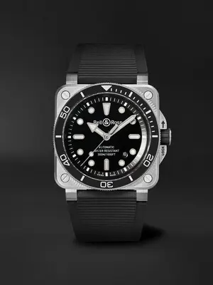 BELL & ROSS Stainless Steel Diver Watch - Black