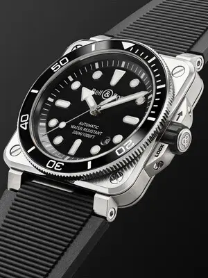 BELL & ROSS Stainless Steel Diver Watch
