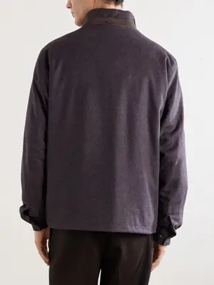 Herno Silk And Cashmere-blend Twill Bomber Jacket