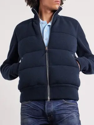 TOM FORD Slim-fit Quilted Wool Down Jacket