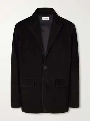 FRAME Suede Blazer - Black