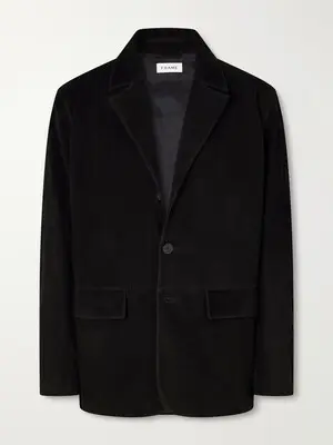 FRAME Suede Blazer - Black