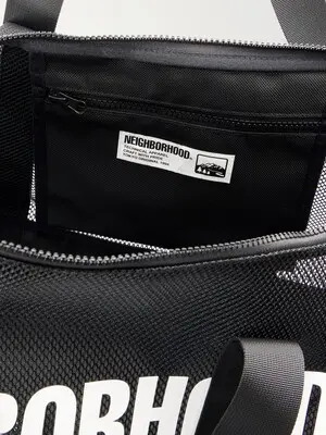 NEIGHBORHOOD Logo-print Mesh Duffle Bag