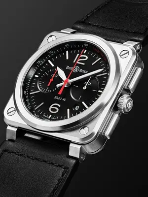 BELL & ROSS Br 03 Automatic Chronograph Stainless Steel Watch