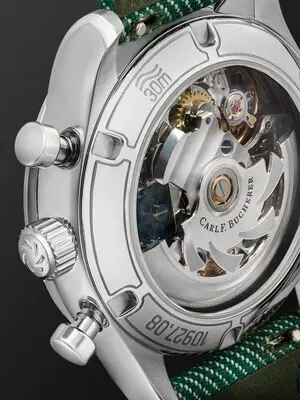 CARL F. BUCHERER Manero Flyback Chronometer Stainless Steel Watch