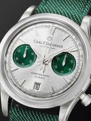 CARL F. BUCHERER Manero Flyback Chronometer Stainless Steel Watch