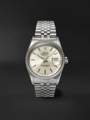 WIND VINTAGE Rolex Datejust Automatic Stainless Steel Watch - Silver
