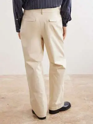Barena Venezia Wide-leg Cotton-blend Gabardine Trousers