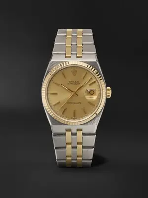 STEPHANIE WINDSOR Rolex 1981 Oysterquartz 36mm Two Tone Watch - Gold