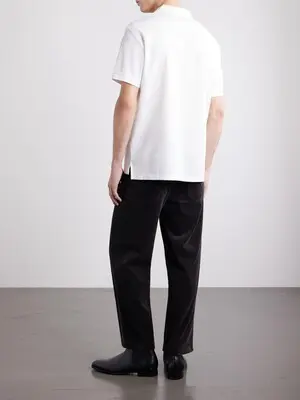 Burberry Eddie Logo-embroidered Cotton-piqué Polo Shirt