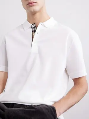 Burberry Eddie Logo-embroidered Cotton-piqué Polo Shirt